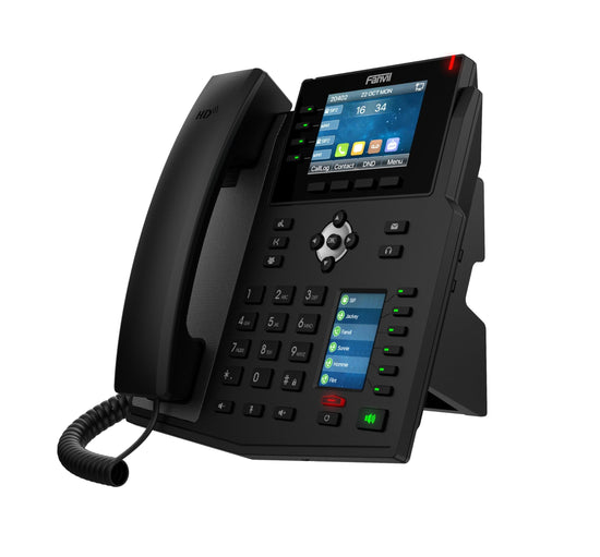 Fanvil X5U V2 IP Phone with 3.5" Color Display, HD Voice, Dual Gigabit ...