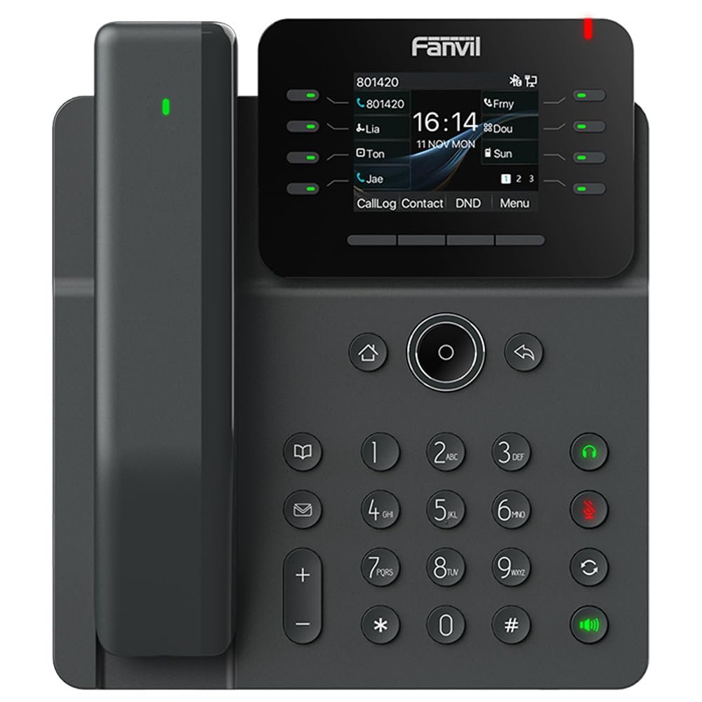 Fanvil V62 Pro Prime Business IP Phone | 2.8 Color Screen, HAC Wireles ...